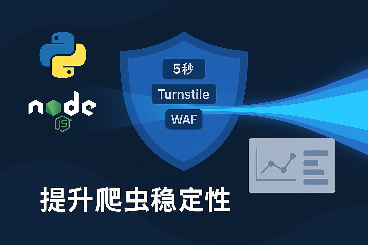 完整教学如何在Python与Node.js环境中处理Cloudflare的五秒盾、Turnstile人机验证与WAF拦截以提升爬虫稳定性 - 穿云API